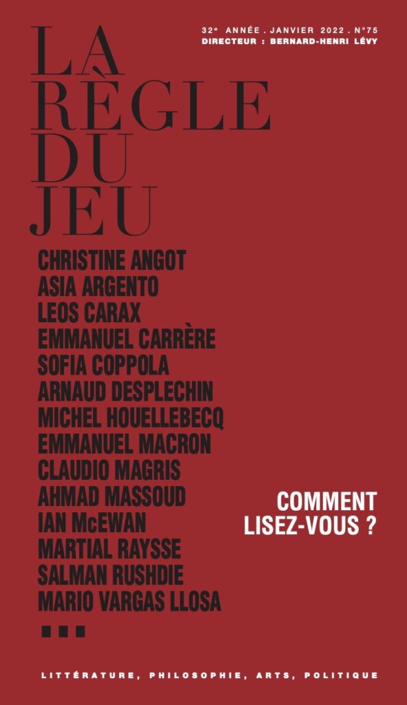 La Règle du jeu - Littérature, Philosophie, Politique, Arts